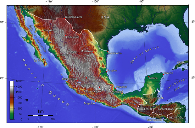 AAAPOE Campus: 001: Geography Hall 地理館 地理馆: 001-003: Geography of Mexico